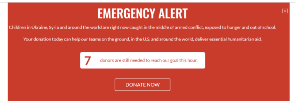 How adding a dynamic donor countdown to the emergency banner for ...