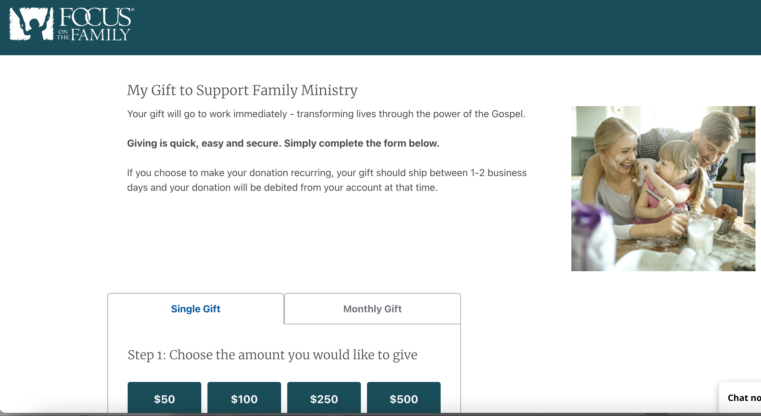 How adding a visual treatment to a tabbed donation form during a non ...