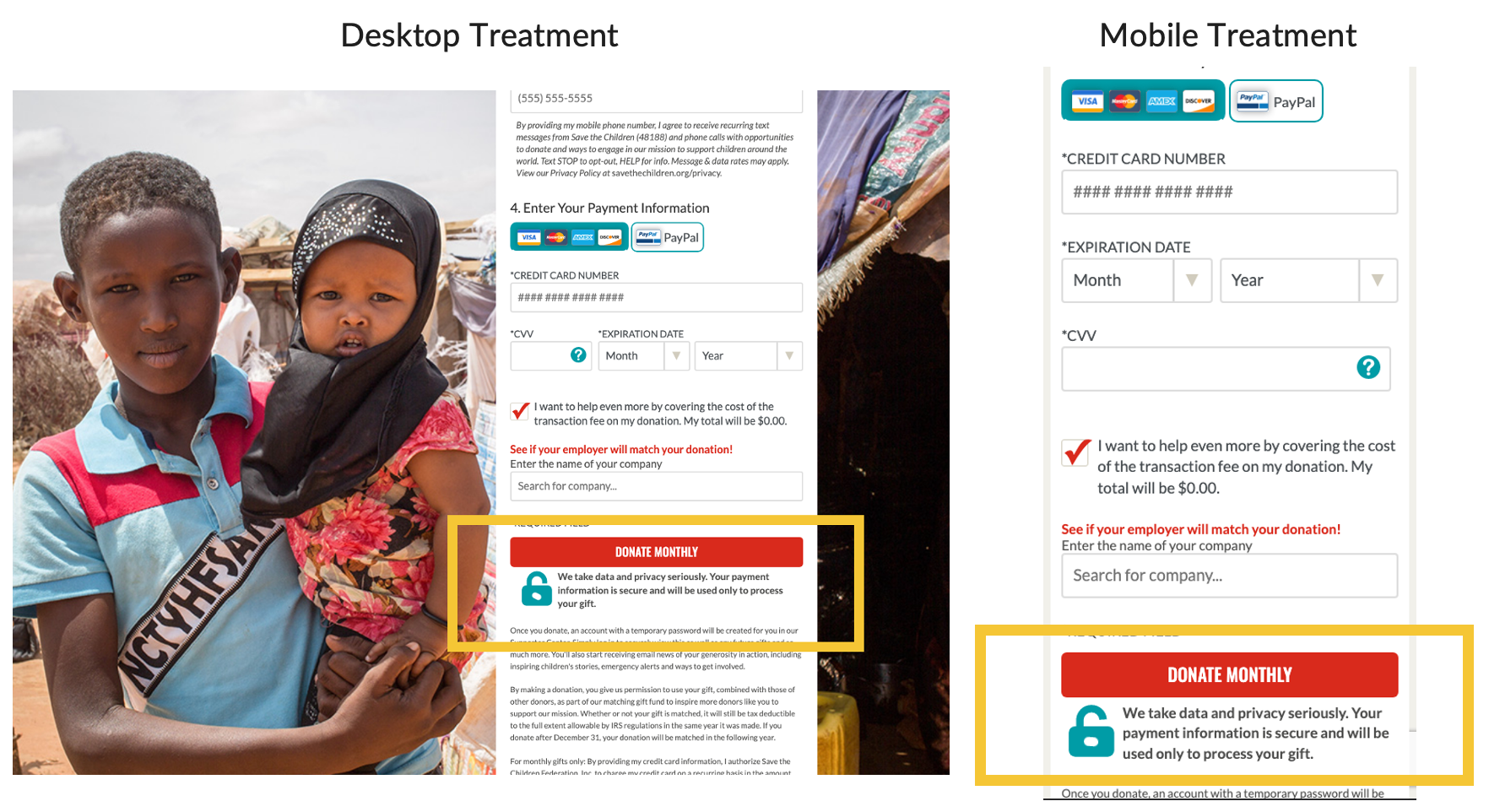 How increasing the perceived security and privacy of a donor's payment ...