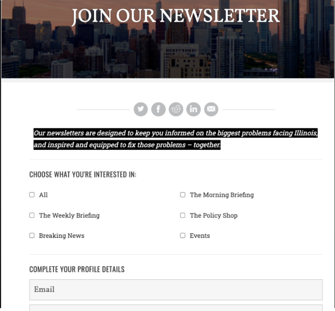 How adding value proposition to a newsletter subscription opportunity ...