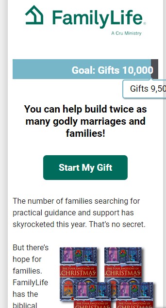 How Adding a "Start My Gift" Button to the Top of a Year-End Donation ...