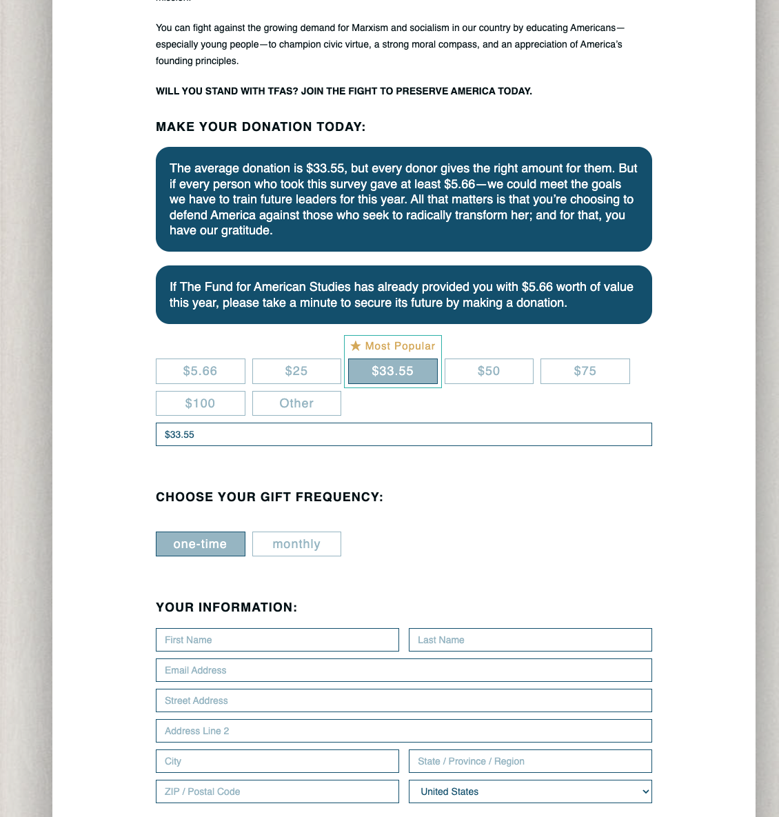 How adding an average gift amount and minimum amount to the gift array ...
