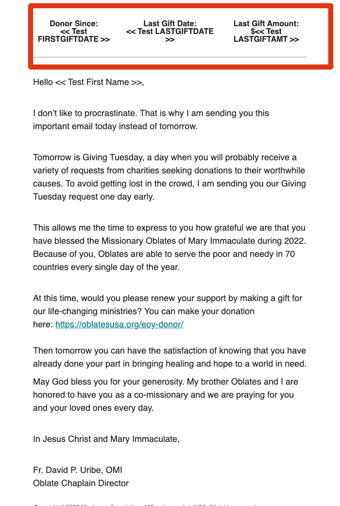 How adding a statement of giving impacts lapsed reactivation rates in ...